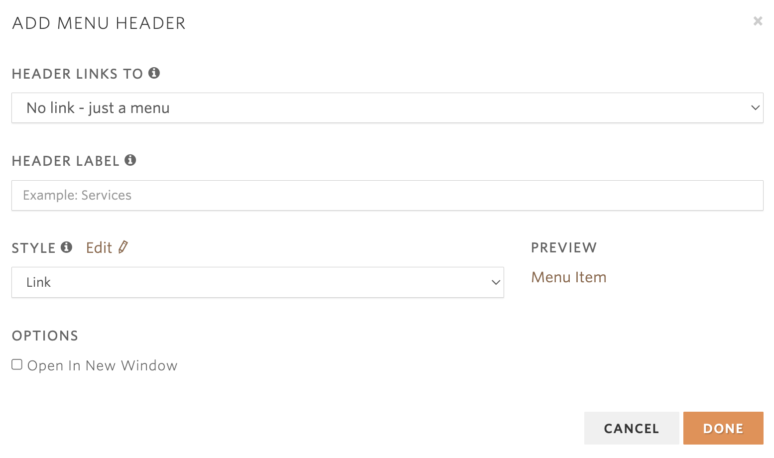 How to Customize Menus on your website