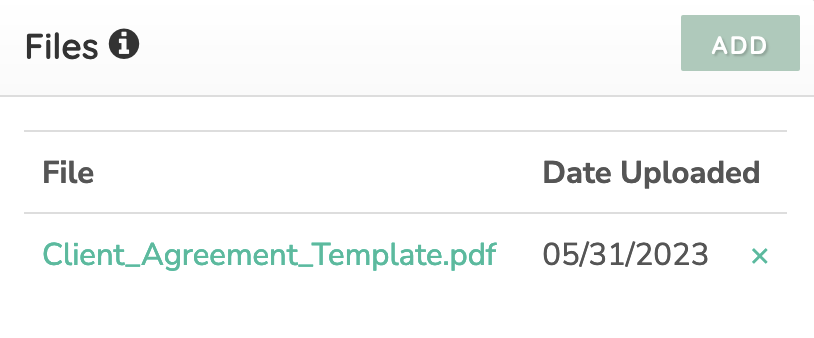 Adding and Removing Files from Contact Records