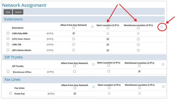 Network Assignments