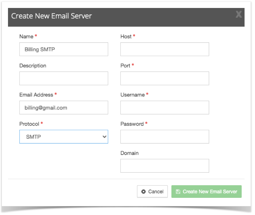 Contact Center Professional Email Servers
