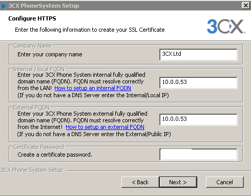 3CX SIP Trunk - Registration Settings