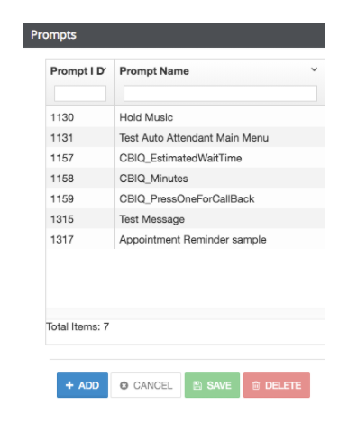 Contact Center Essentials Prompts