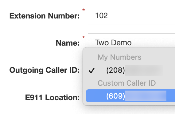 Custom Caller ID