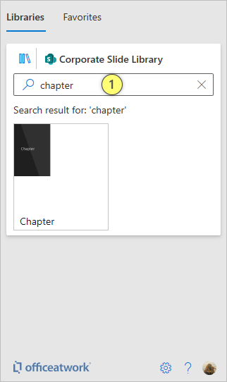 Using slides in Slide Chooser