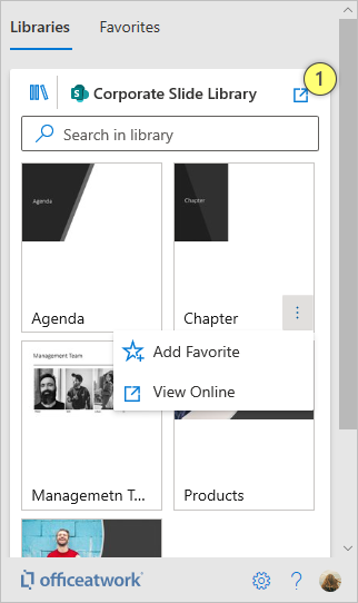 Using slides in Slide Chooser